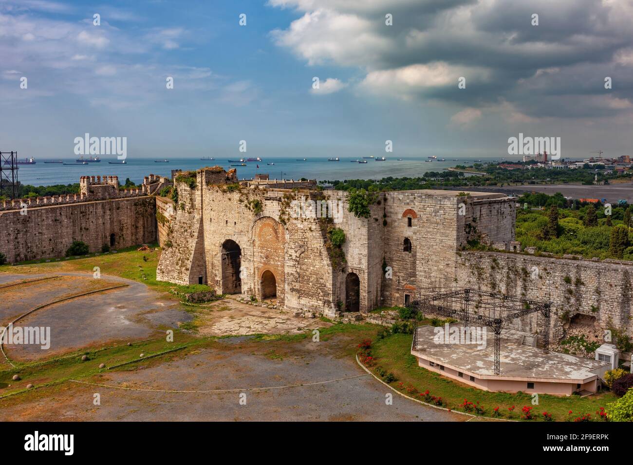 Yedikule Fortress (Castle of the Seven Towers) in Istanbul, Turkey ...