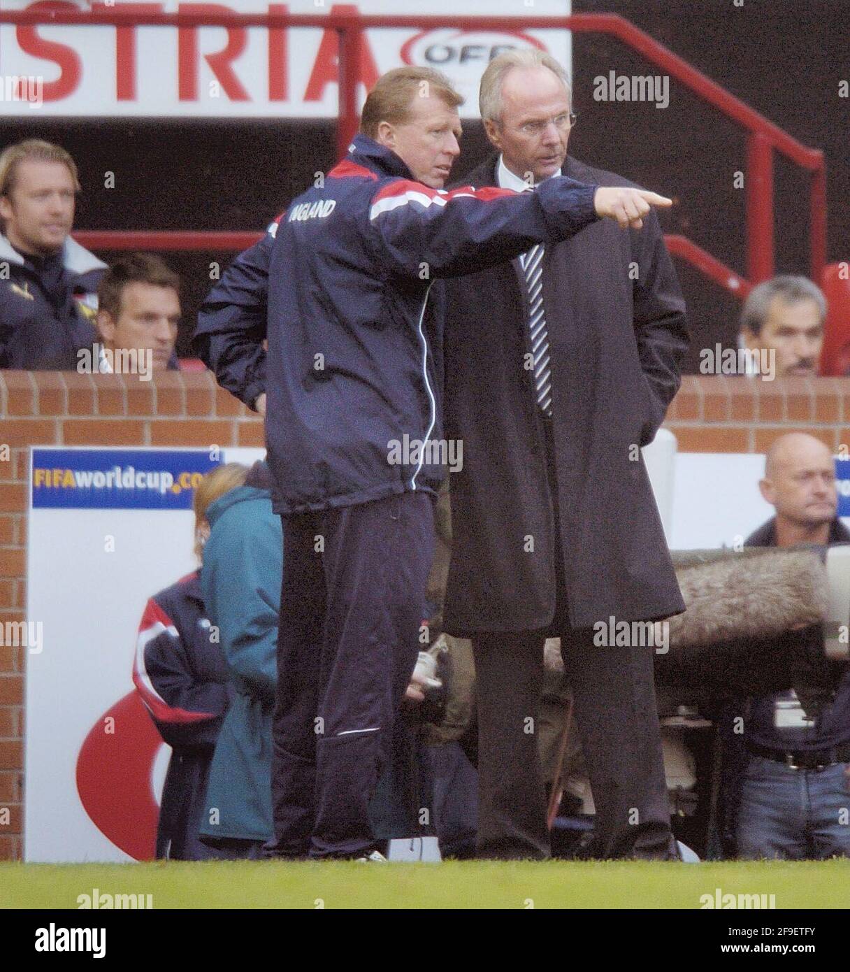 WORLD CUP GROUP 6 MATCH ENGLAND V AUSTRIA AT OLD TRAFFORD SVEN GORAN ...