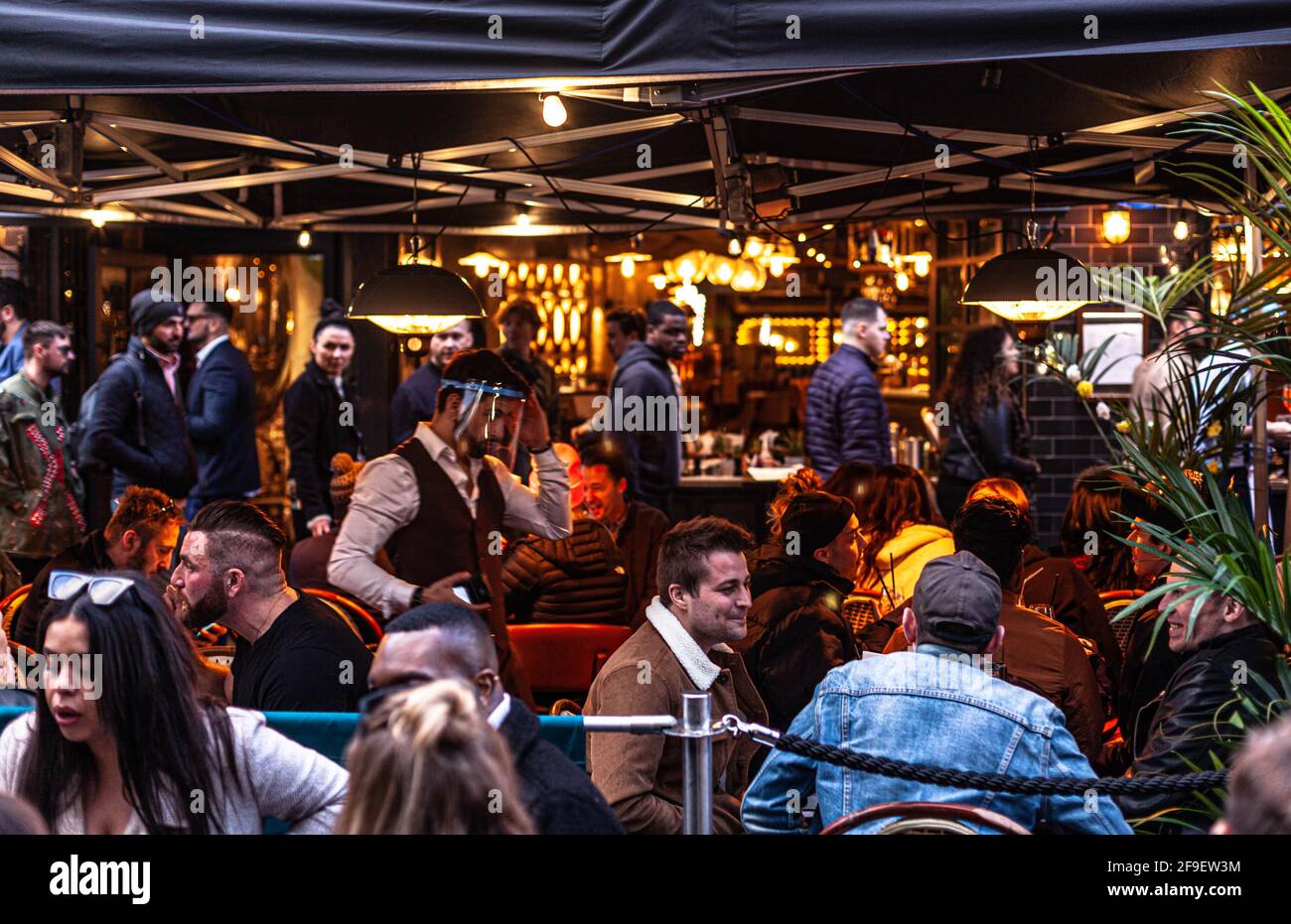 Easing lockdown in Soho, London, England, UK Stock Photo - Alamy