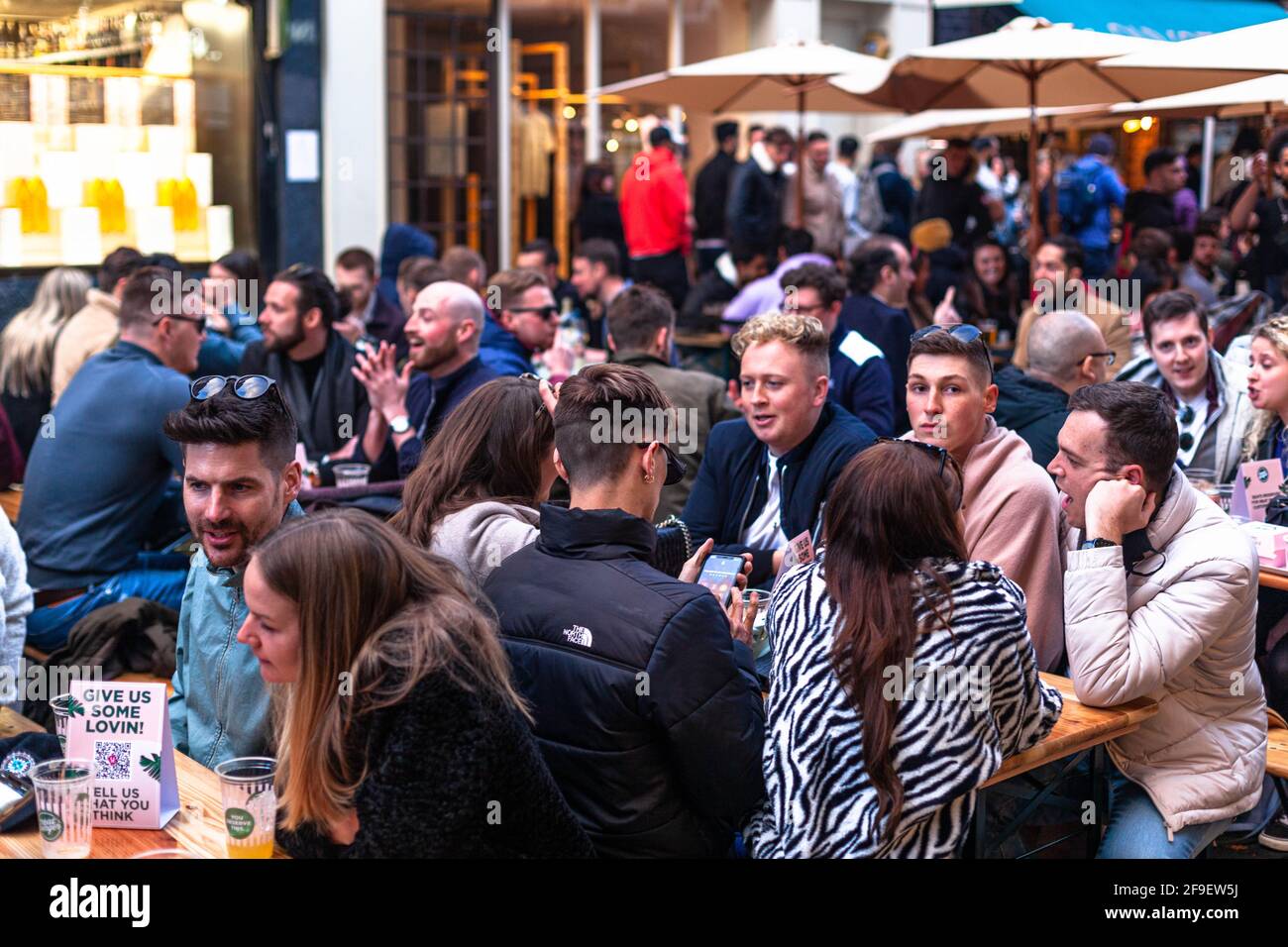 Easing lockdown in Soho, London, England, UK Stock Photo - Alamy