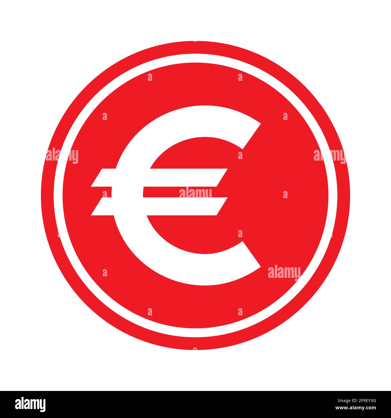 Euro money symbol, business cash icon, save currency bank sign, vector ...