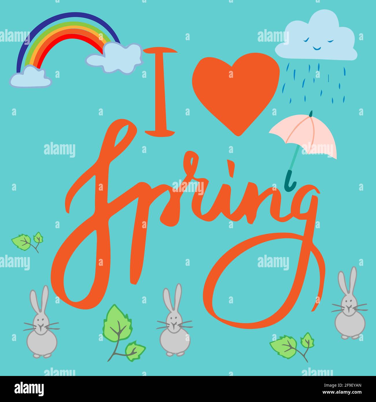 Spring elements Stock Vector Images - Alamy