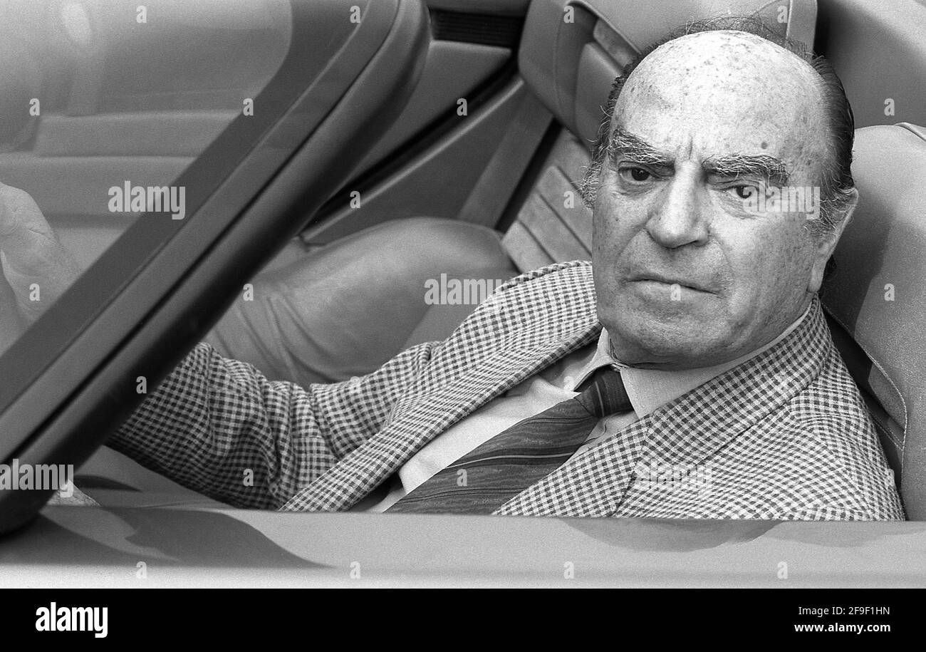 Nuccio Bertone Italian industrialist head of Carrozzeria Bertone. 1986 ...