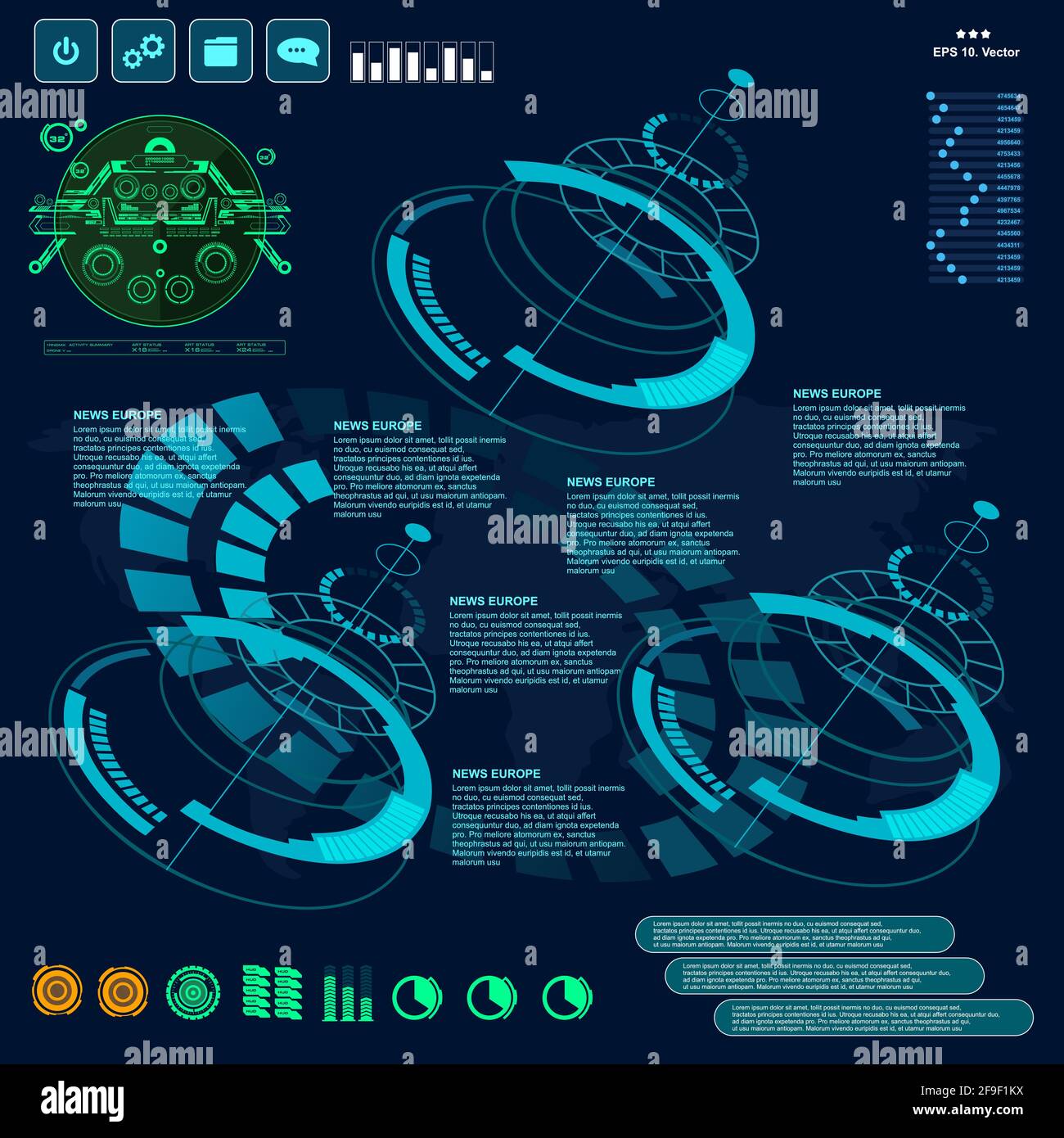 Futuristic Interface Vector
