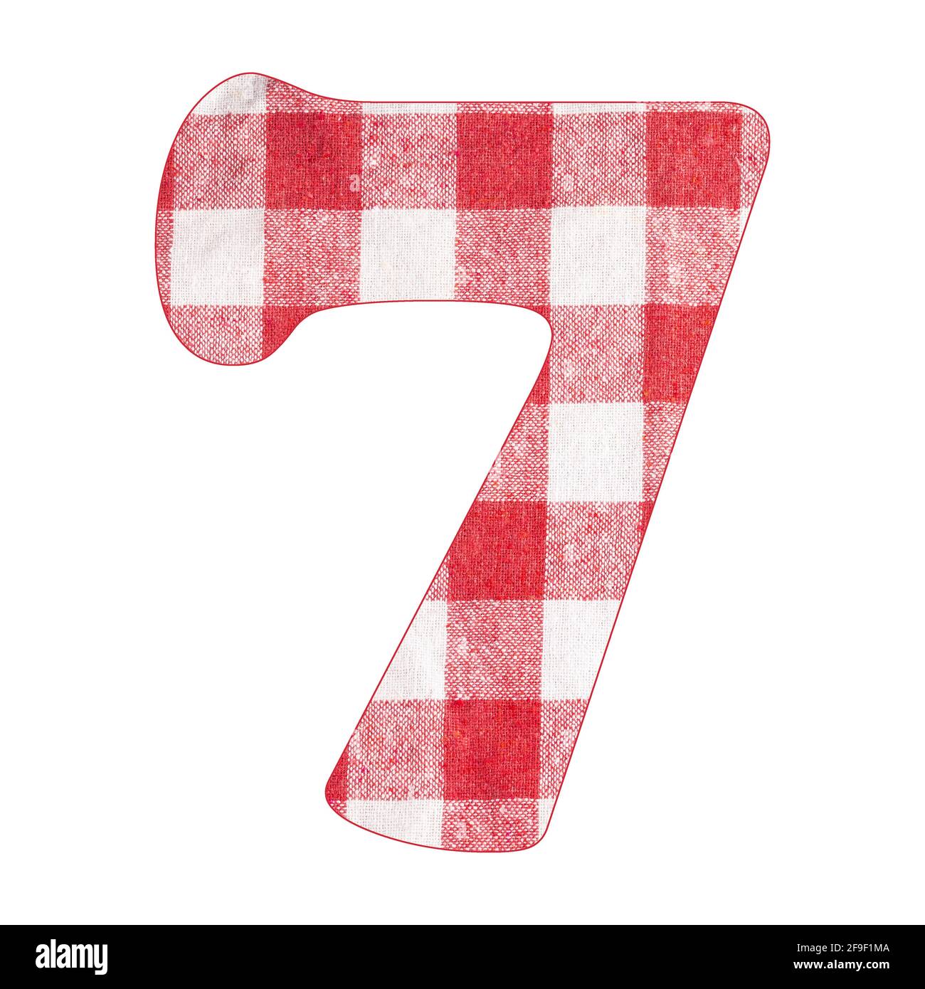Number 7 red hi-res stock photography and images - Alamy