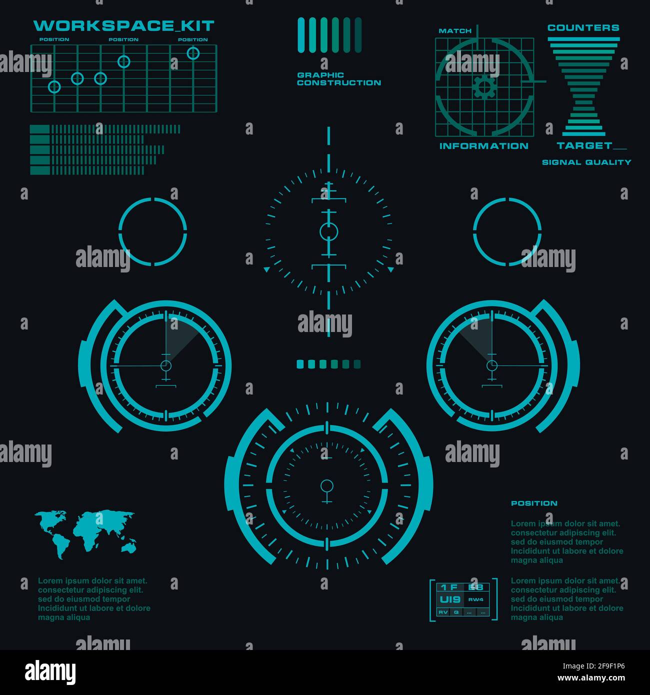 Digital user interface vector dashboard Stock Vector Images - Alamy