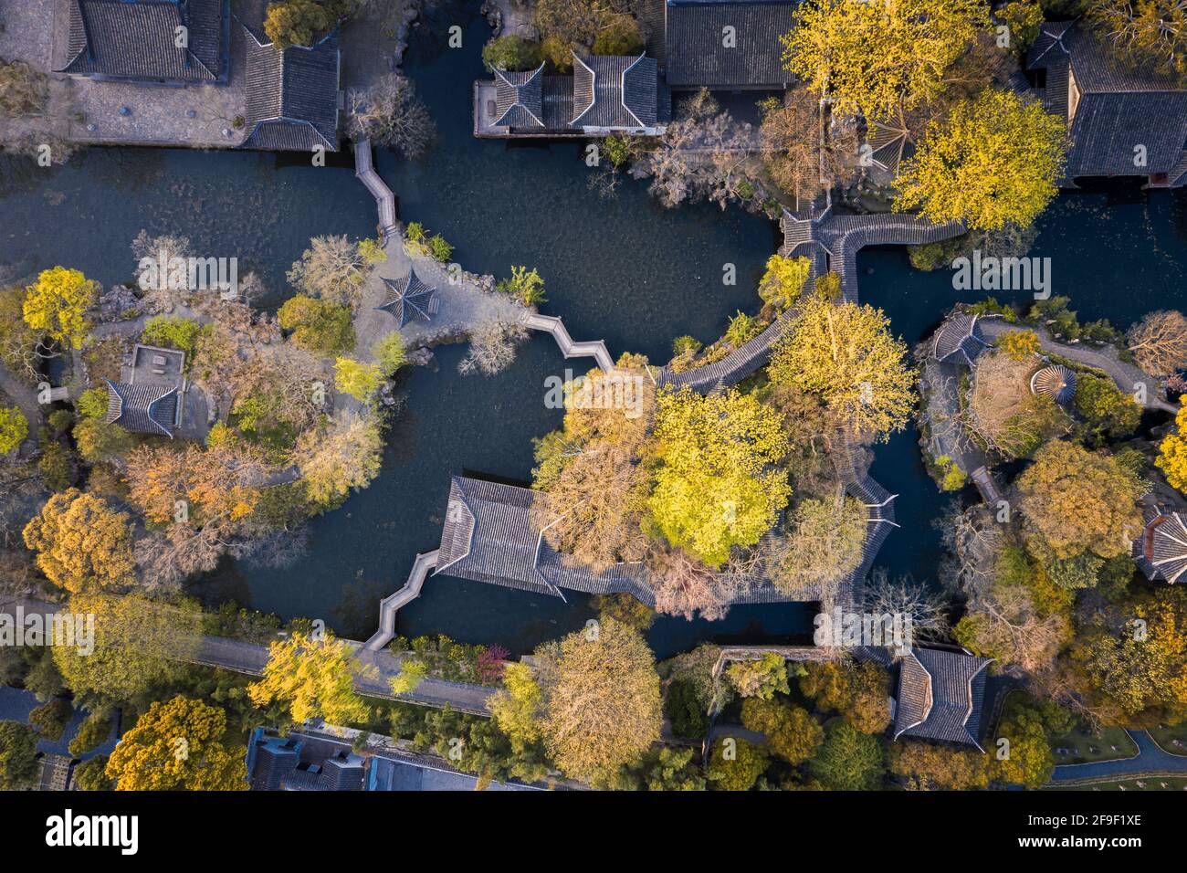 Aerial view of Humble Administrator's Garden, a classical Chinese ...