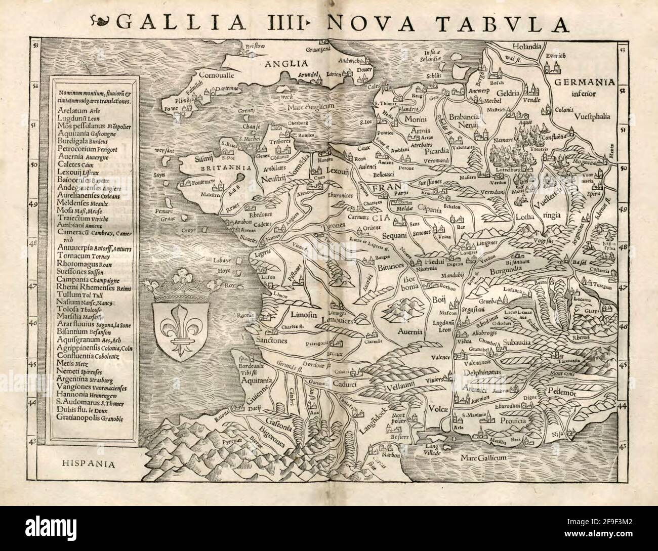 Beautiful vintage hand drawn map illustration of France from Geographia ...