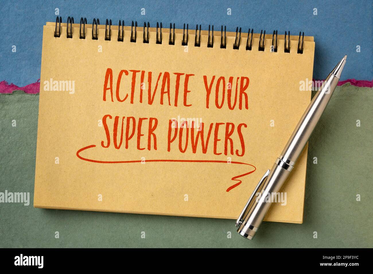 activate your super powers inspirational note - handwriting in a ...