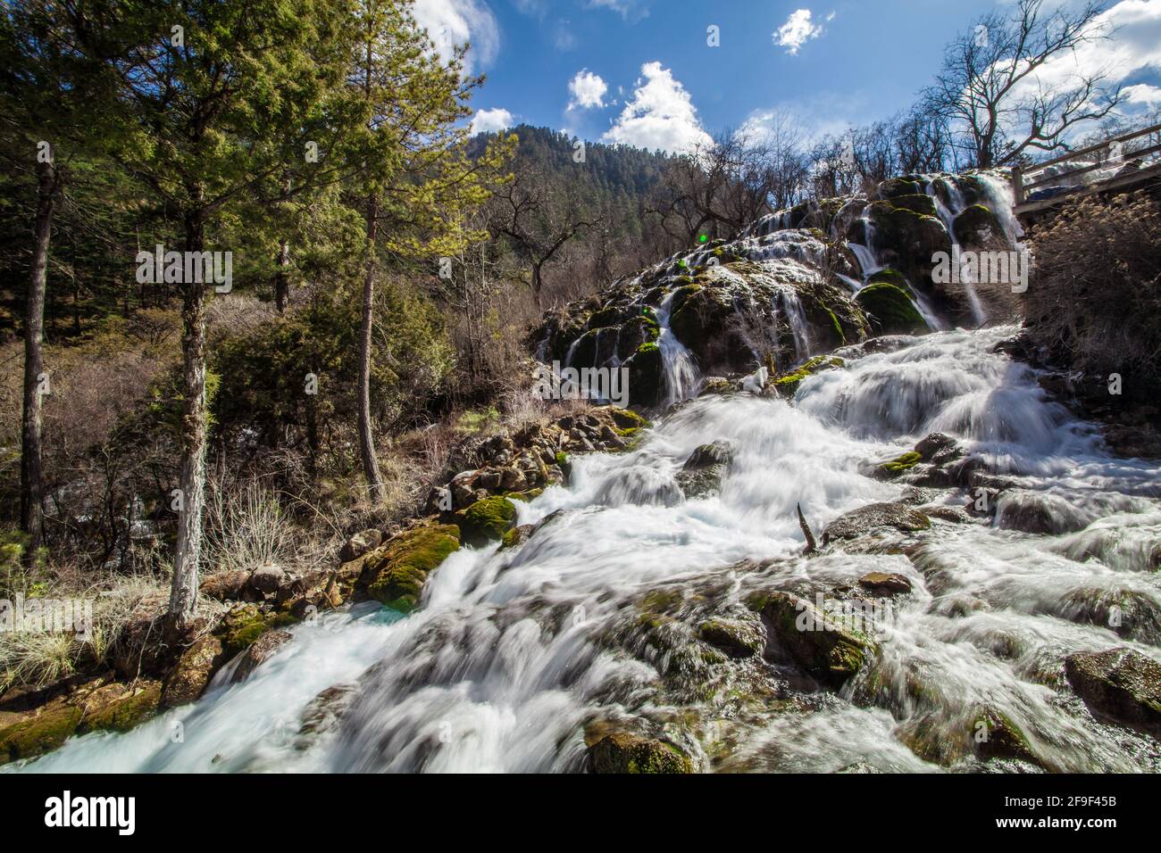 A waterfall with high stream Stock Photo - Alamy