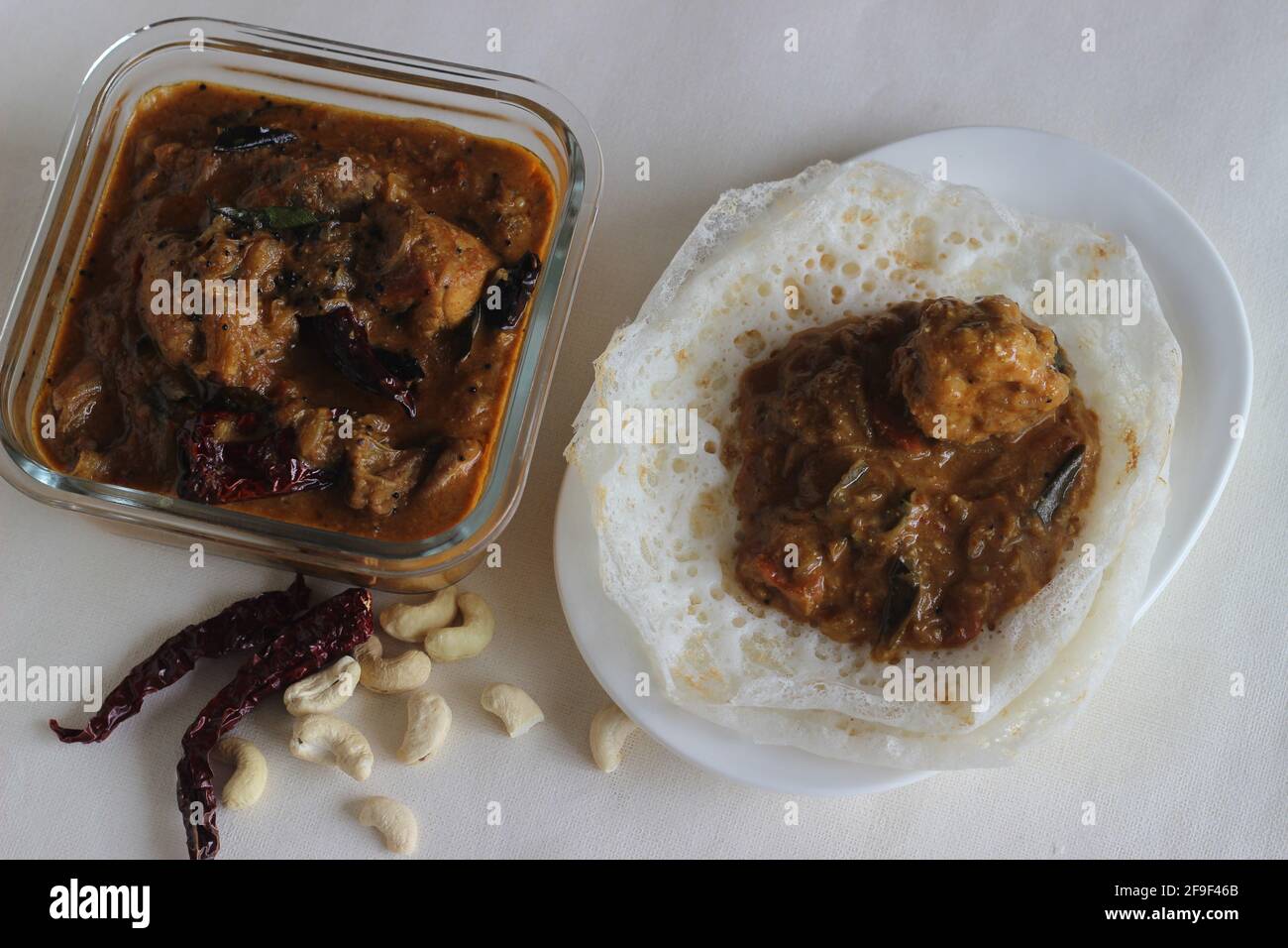 Laced Rice Crepes or Fermented rice pancakes made with fermented rice ...