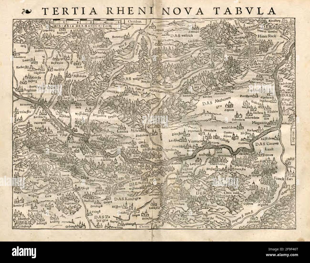 Beautiful vintage hand drawn map illustration of Germania from ...