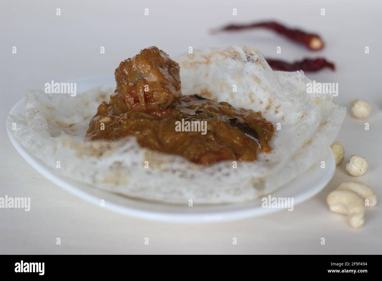 Laced Rice Crepes or Fermented rice pancakes made with fermented rice ...