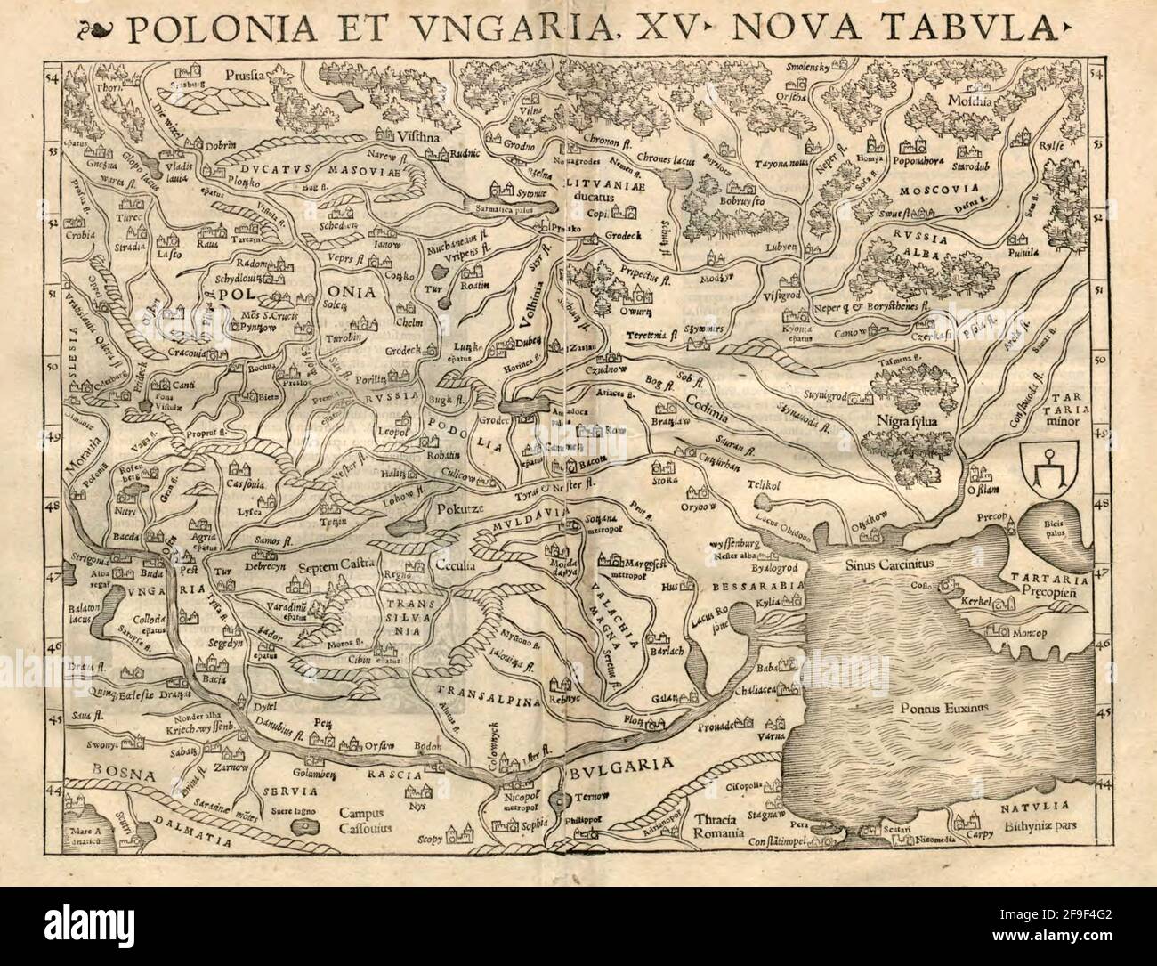 Beautiful vintage hand drawn map illustration of Polonia from ...