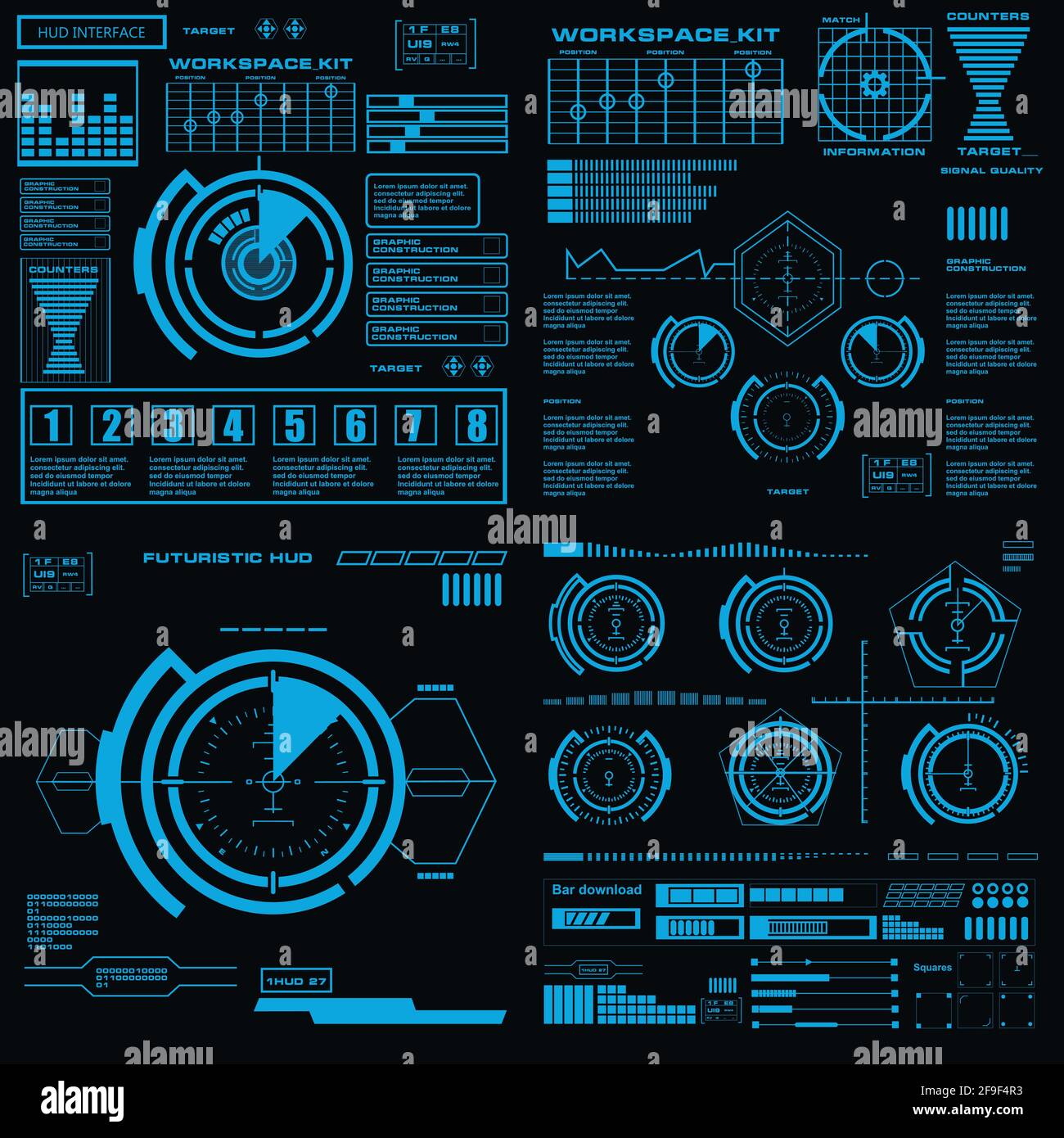 Futuristic touch screen Stock Vector Images - Alamy