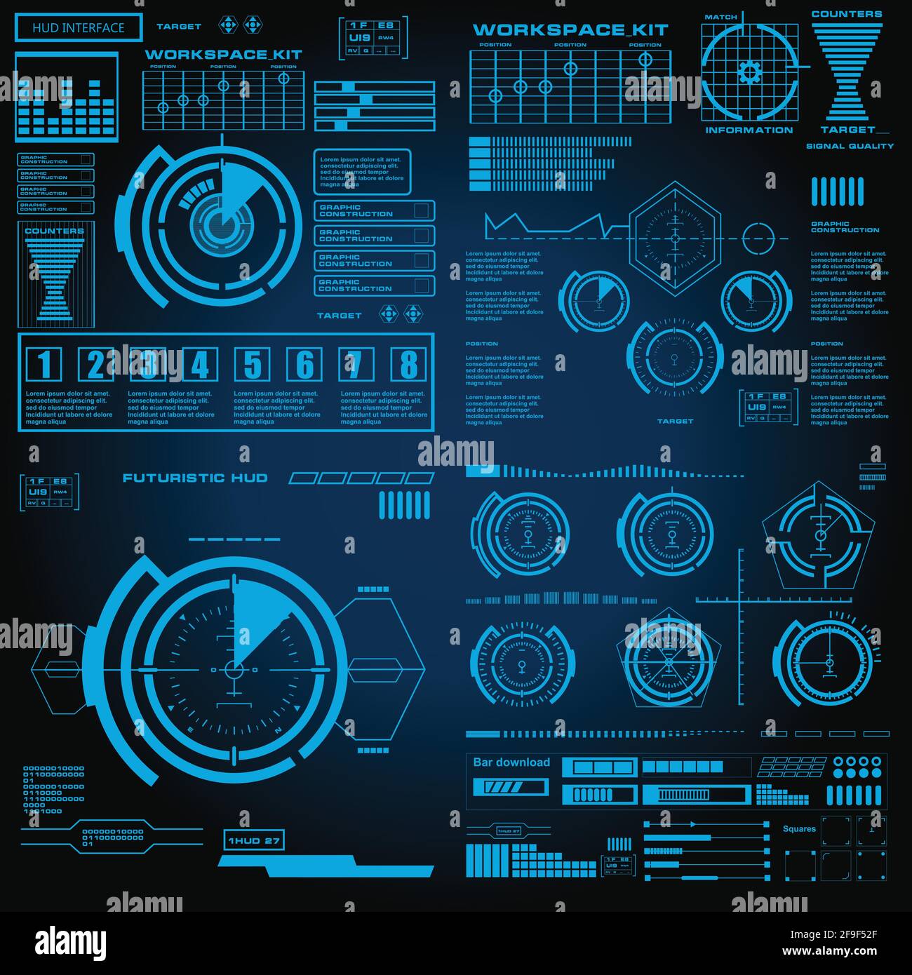 Futuristic touch screen Stock Vector Images - Alamy