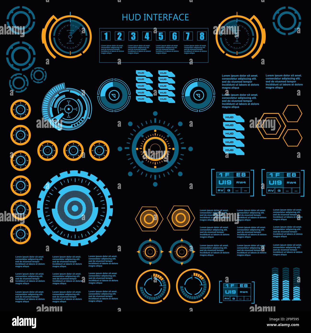 Ui circle motion design futuristic hi-res stock photography and images ...