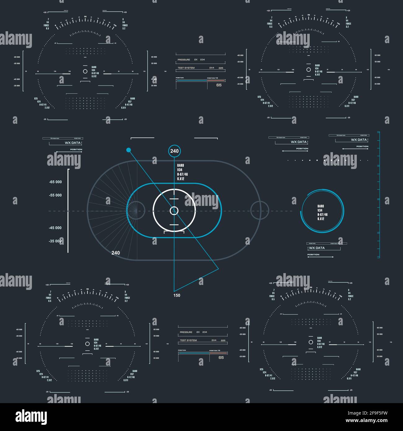 Futuristic Graphic User Interface Stock Vector Image & Art - Alamy
