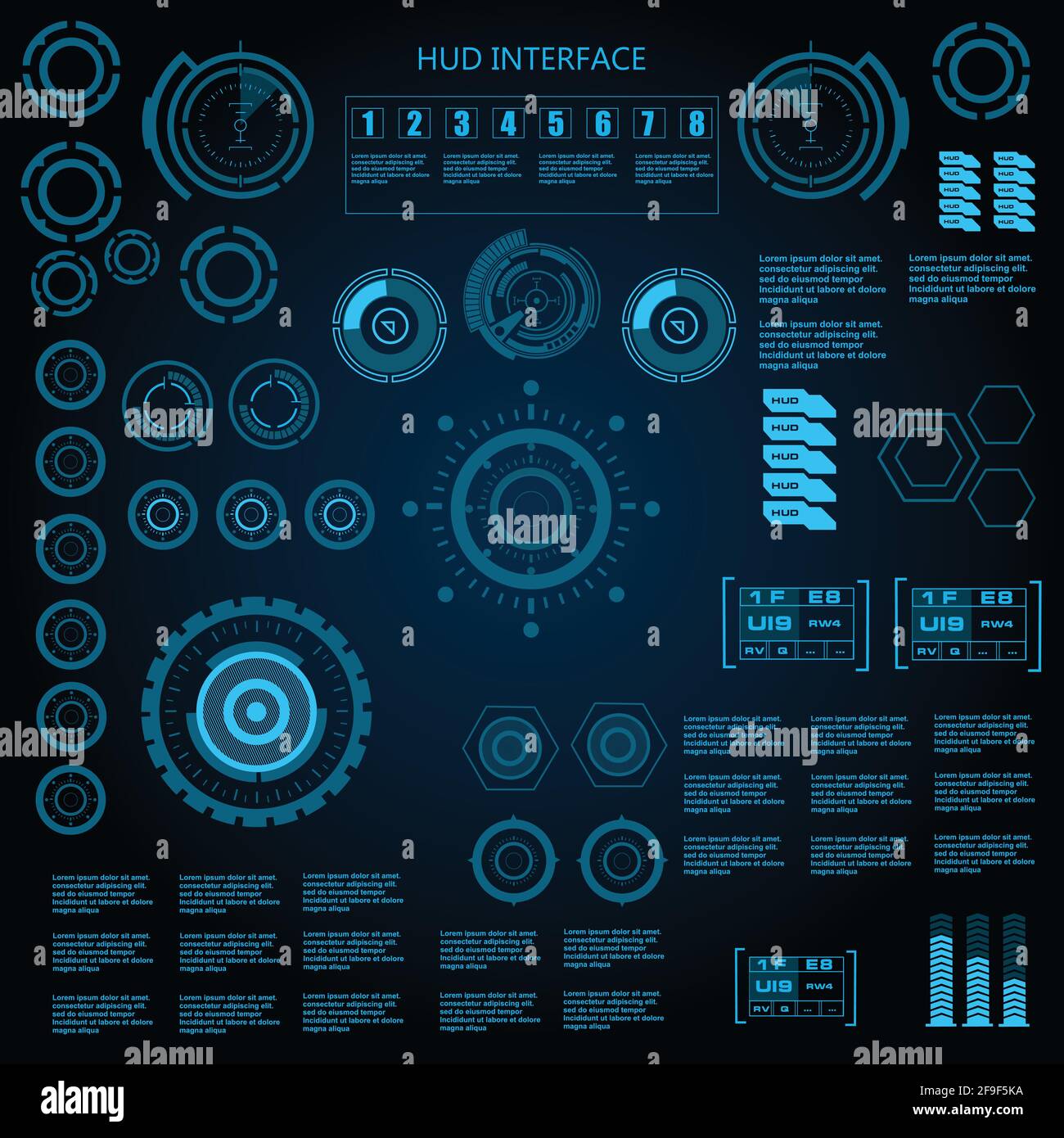 Ui circle motion design futuristic hi-res stock photography and images ...
