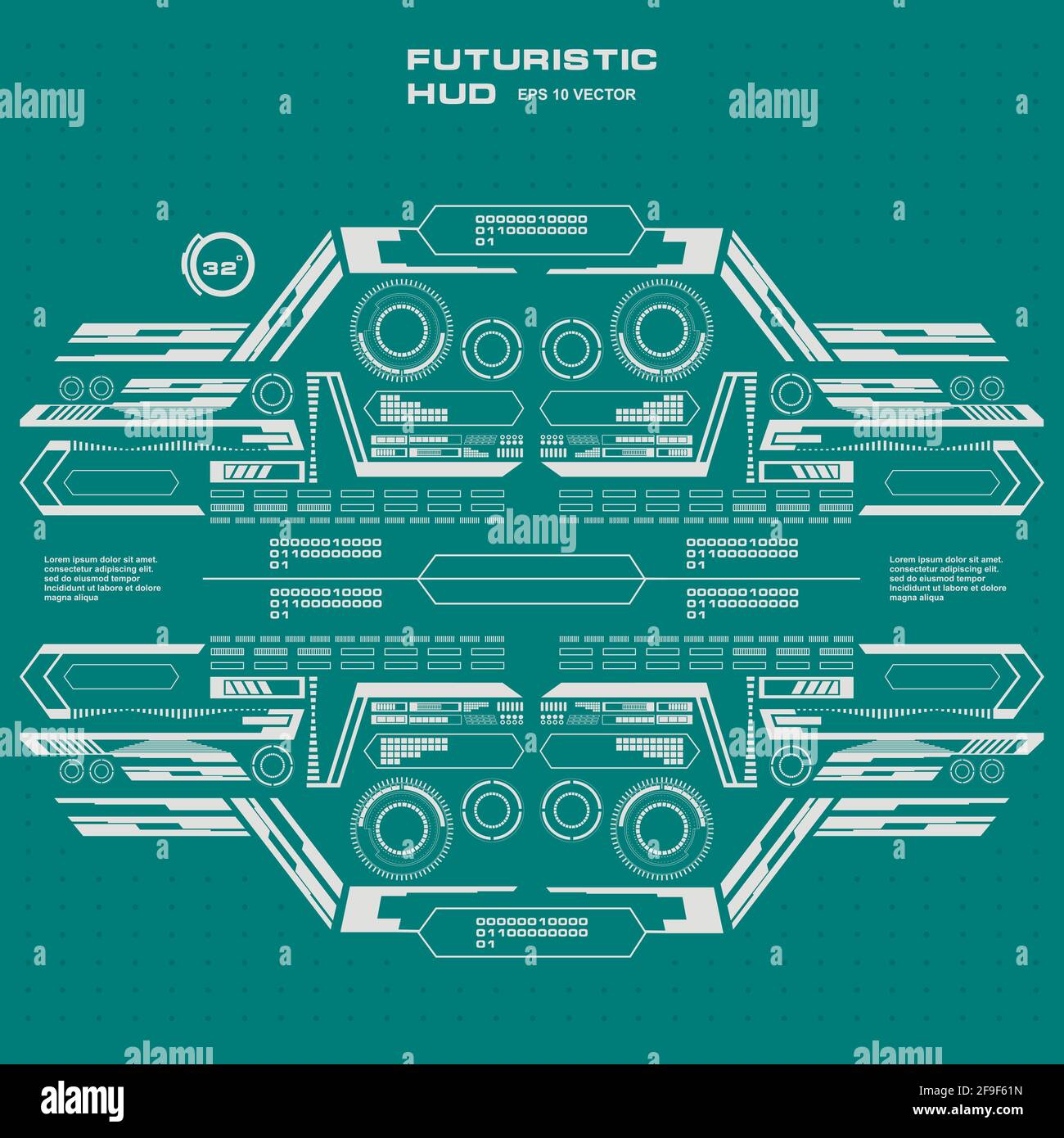Futuristic green virtual graphic touch user interface Stock Vector ...