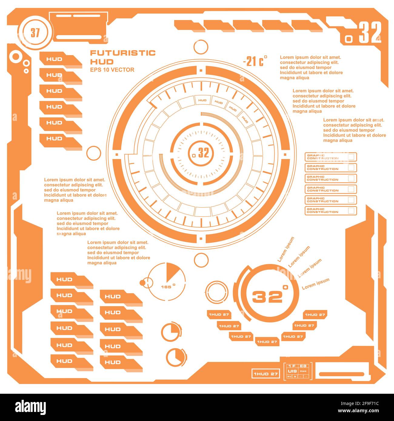 Futuristic red virtual graphic touch user interface Stock Vector Image ...