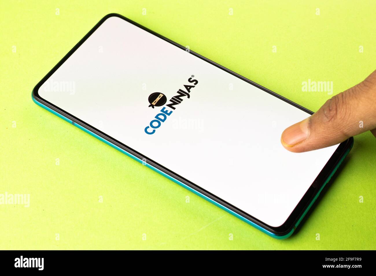 Assam, india - April 19, 2021 : Code Ninjas logo on phone screen stock ...