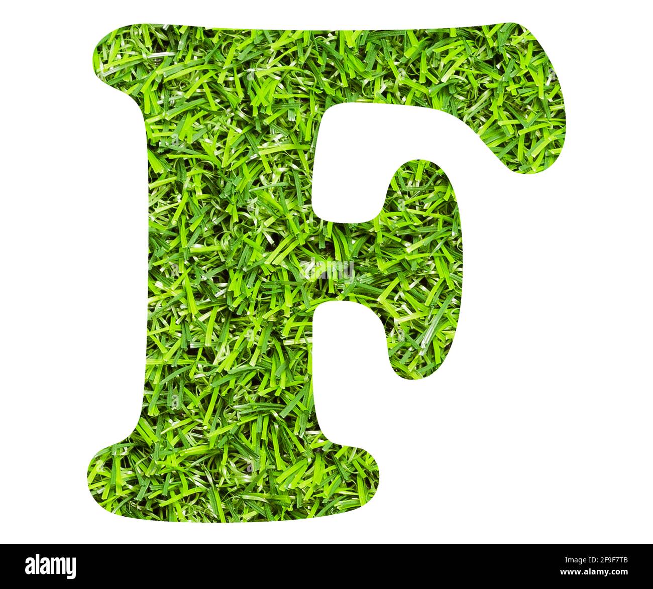 Letra F Verde Letra F Revista Separar Elemento 23204011 Vector En