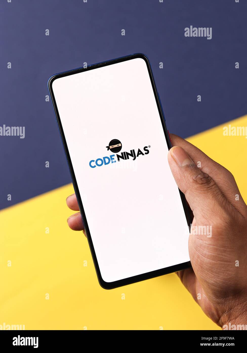 Assam, india - April 19, 2021 : Code Ninjas logo on phone screen stock ...