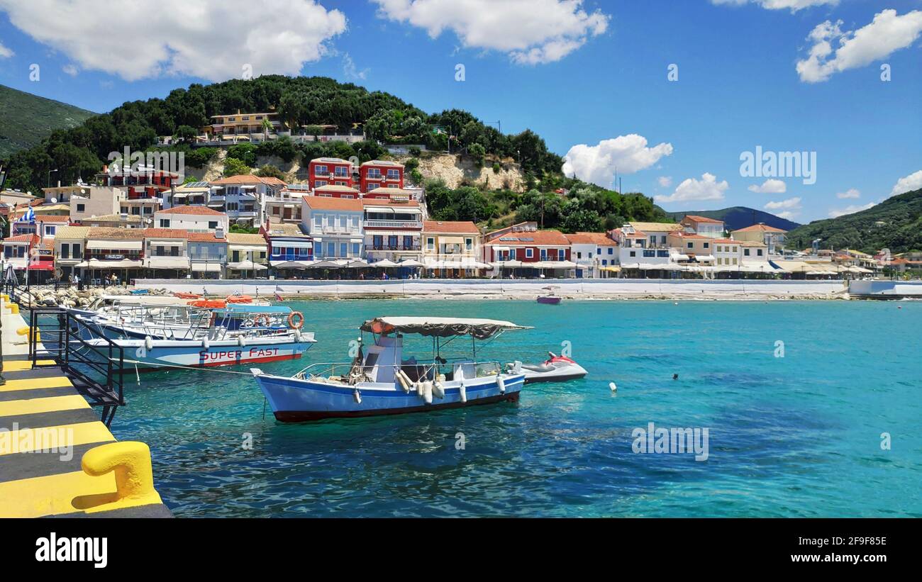 parga greece, famous tourist destination in epirus, preveza Stock Photo ...