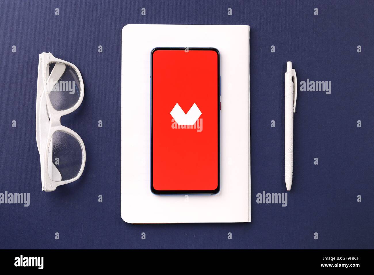 Assam, india - April 19, 2021 : Domestika logo on phone screen stock ...