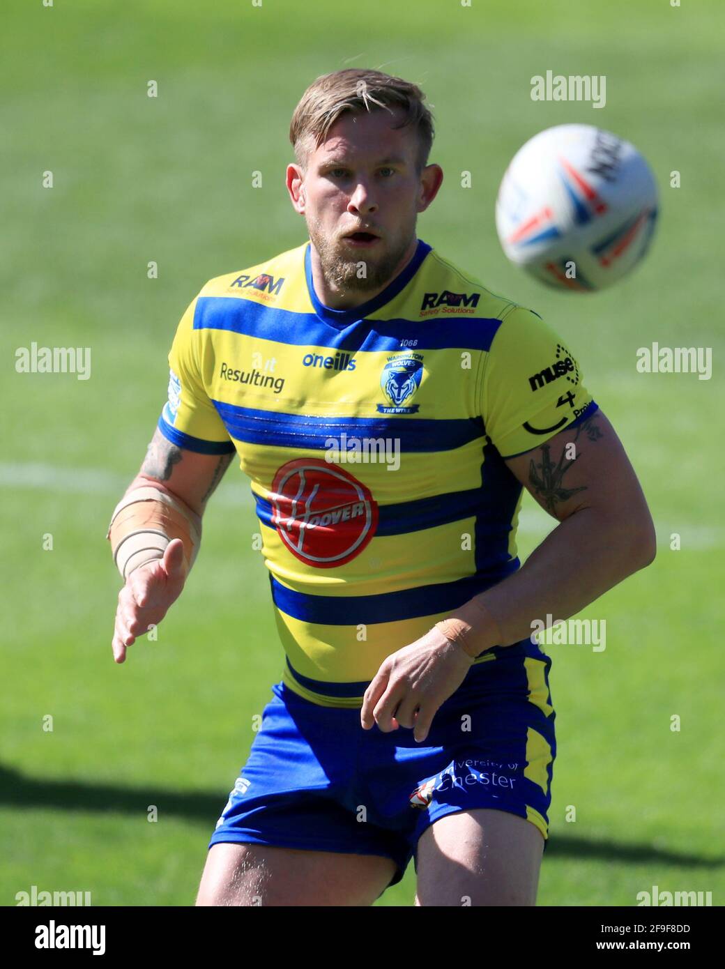 Warrington Wolves' Mike Cooper during the Betfred Super League match at ...