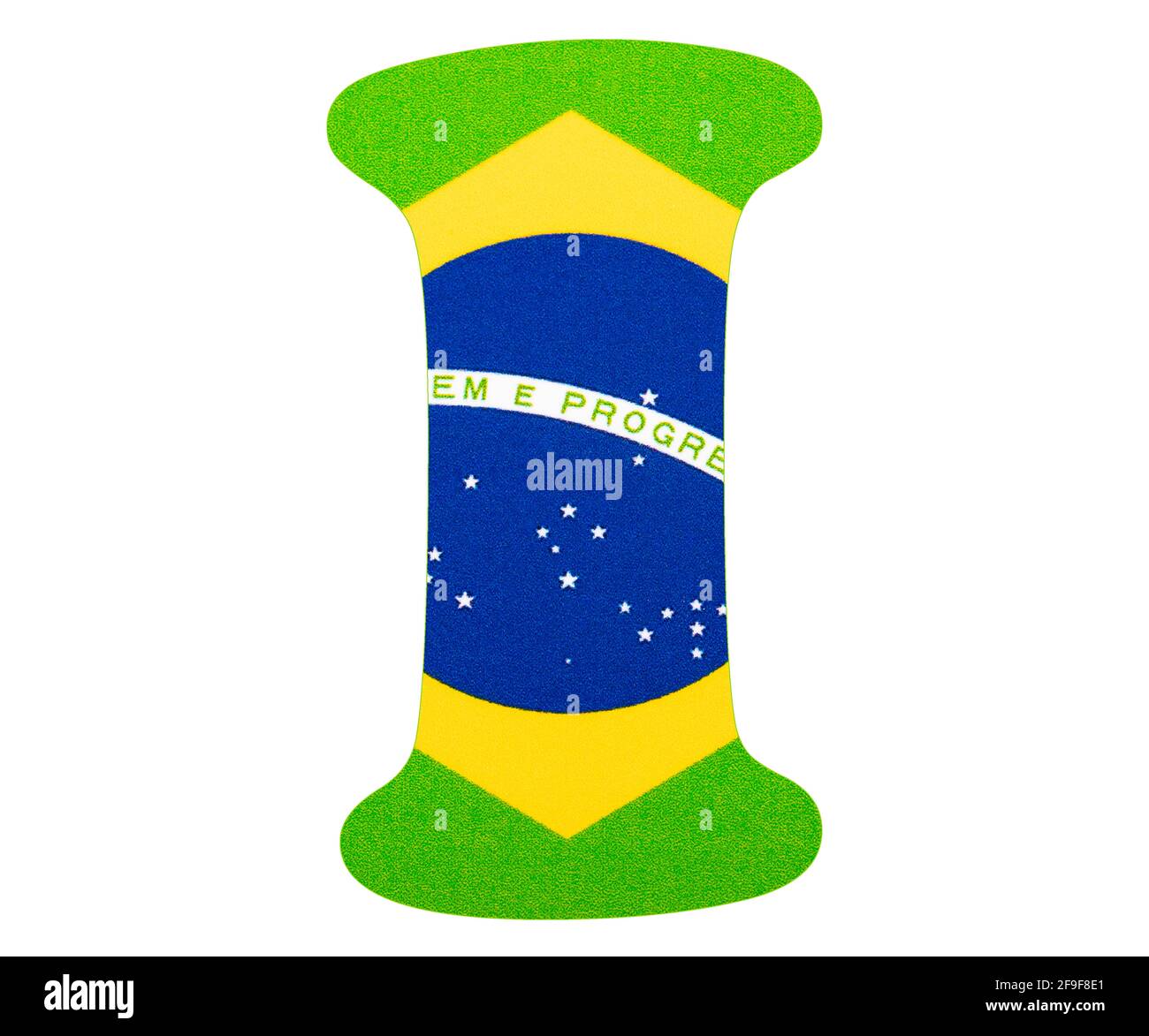Letter I of the alphabet - Flag of Brazil Stock Photo - Alamy