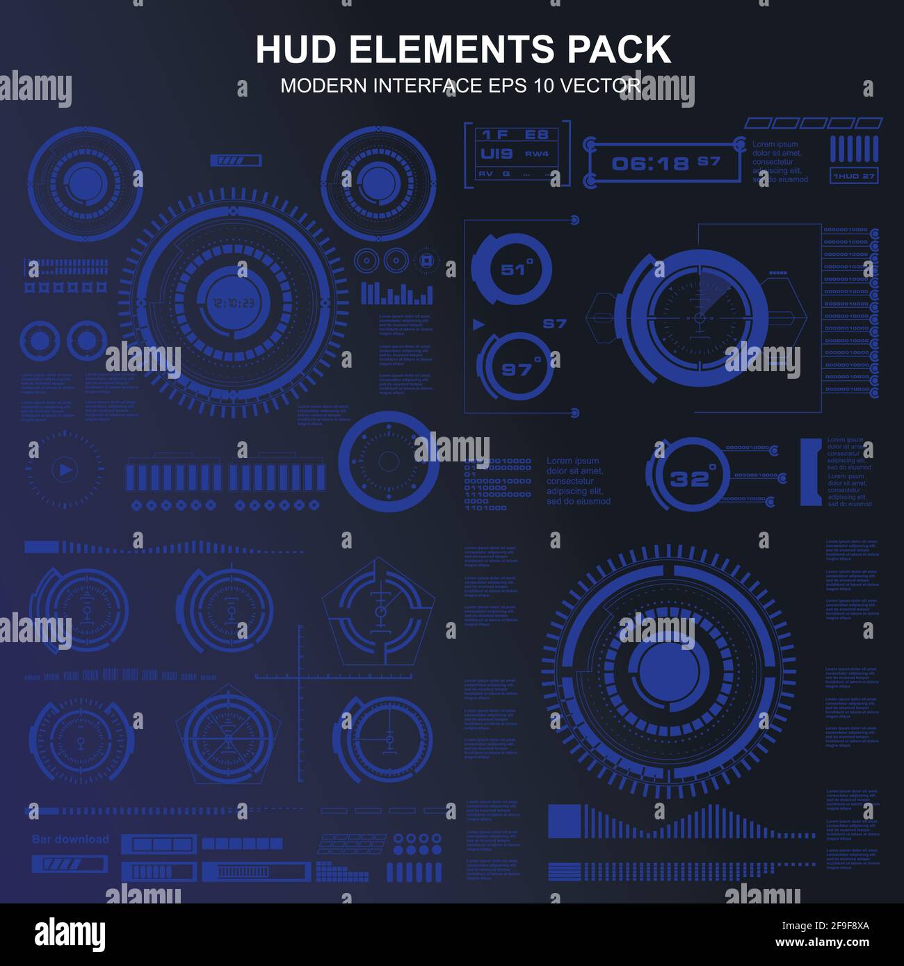 Electronic elements display Stock Vector Images - Alamy