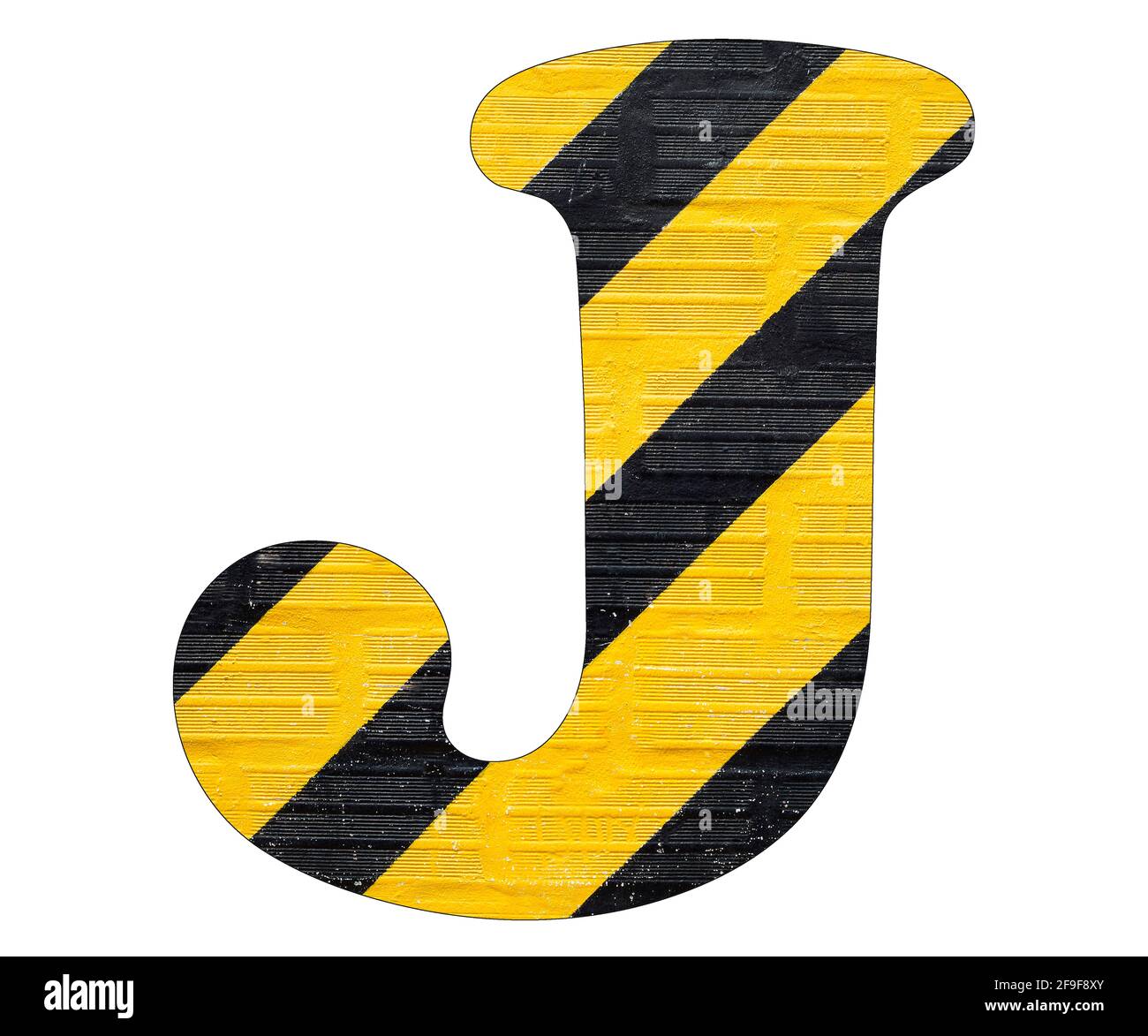 Letter J - Yellow and black lines Stock Photo - Alamy