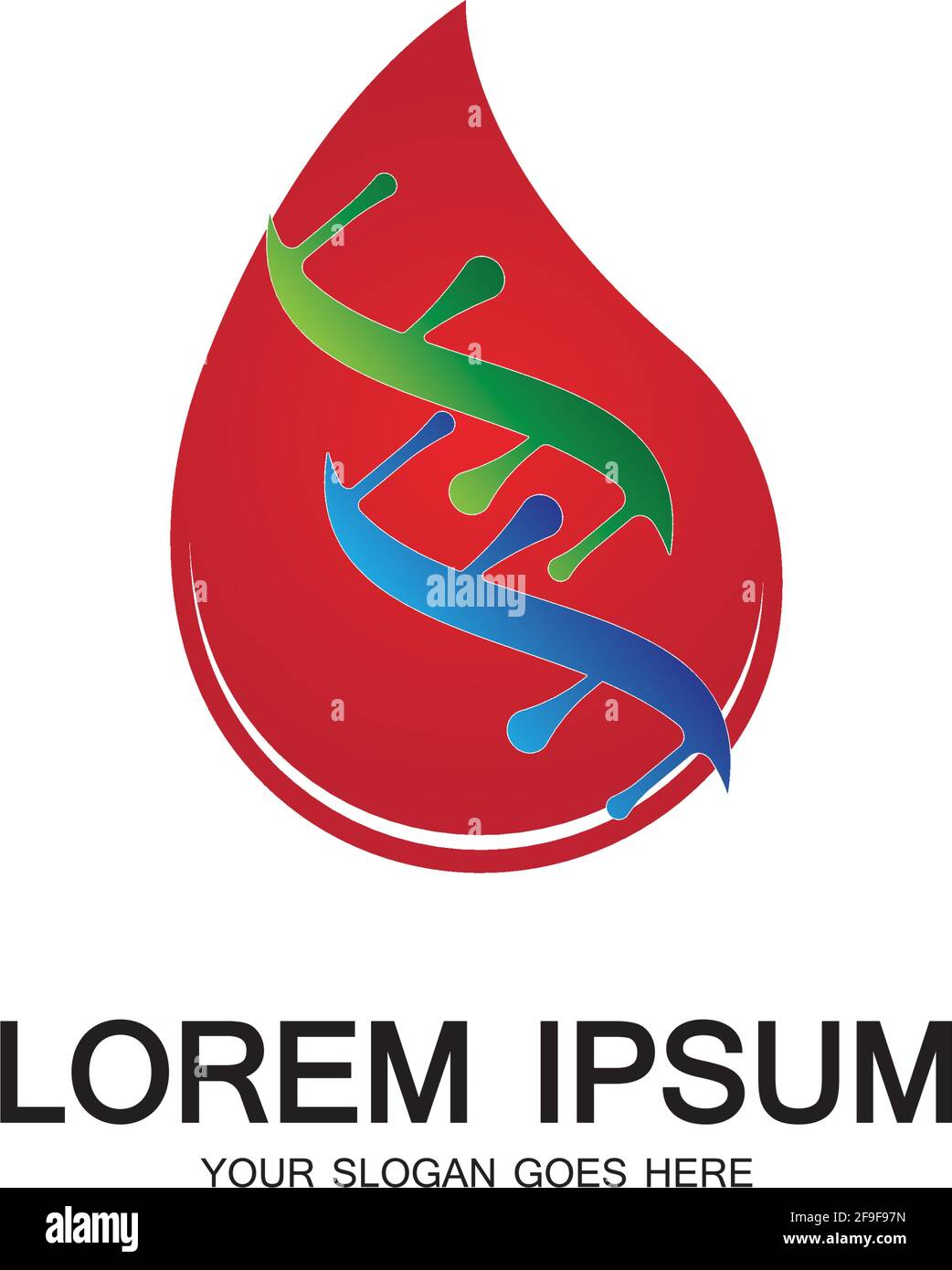 Blood DNA genetic icon sign logo Stock Vector Image & Art - Alamy