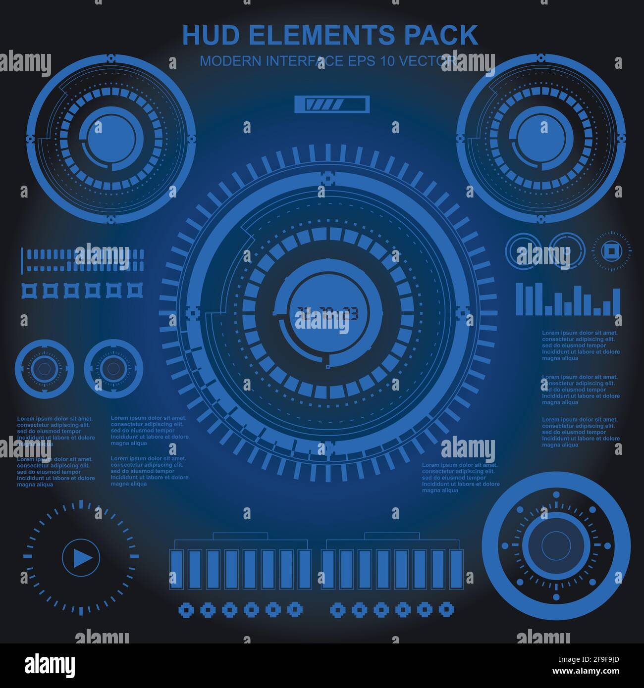 Electronic elements display Stock Vector Images - Alamy