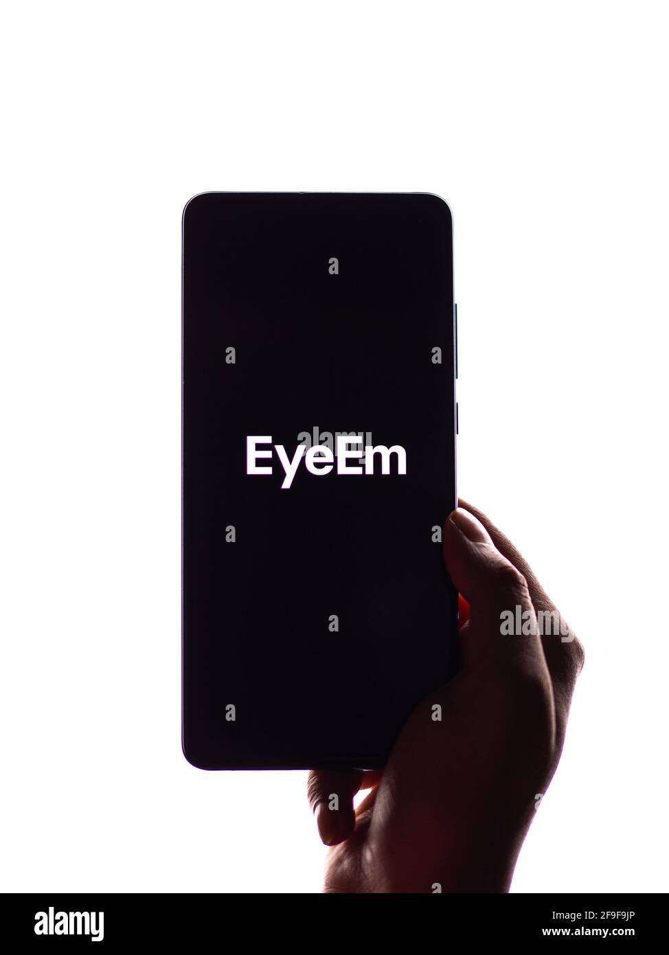 Assam, india - April 19, 2021 : EyeEm logo on phone screen stock image ...