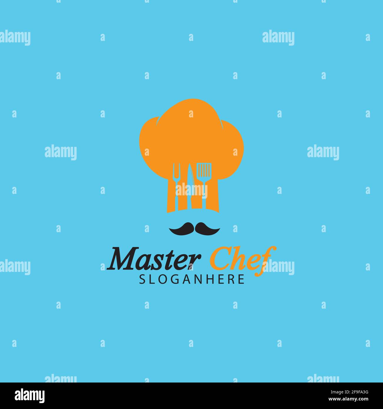 Master Chef Logo Design Vector Illustration Stock Vector Image & Art ...