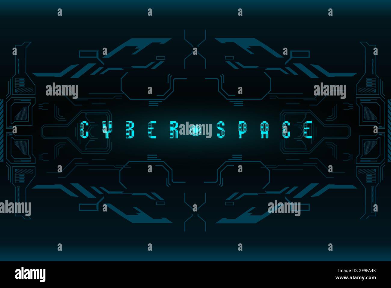 Futuristic HUD background illustration with HUD elements Stock Vector ...