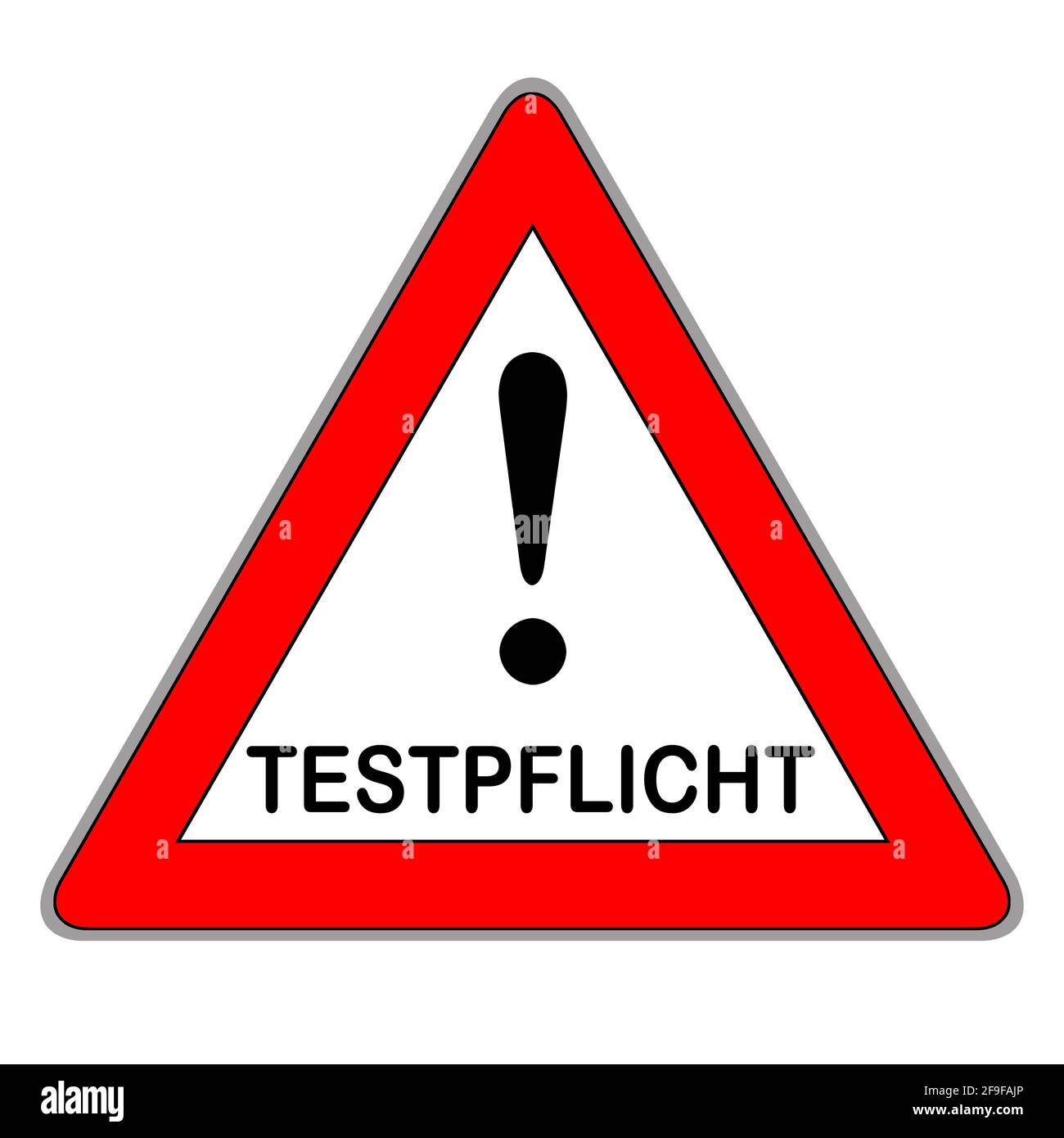German Plate and Test Mandatory Stock Photo - Alamy