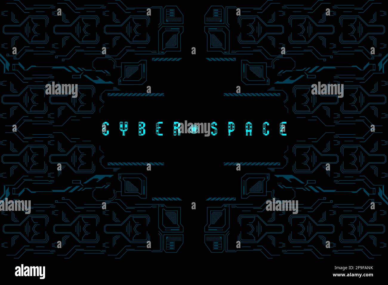 Futuristic HUD background illustration with HUD elements Stock Vector ...