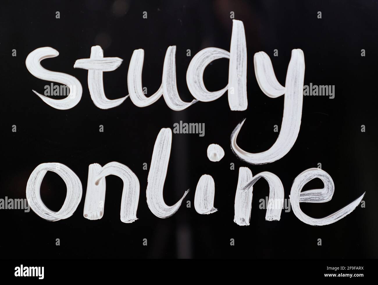 White handwriting on black hi-res stock photography and images - Alamy