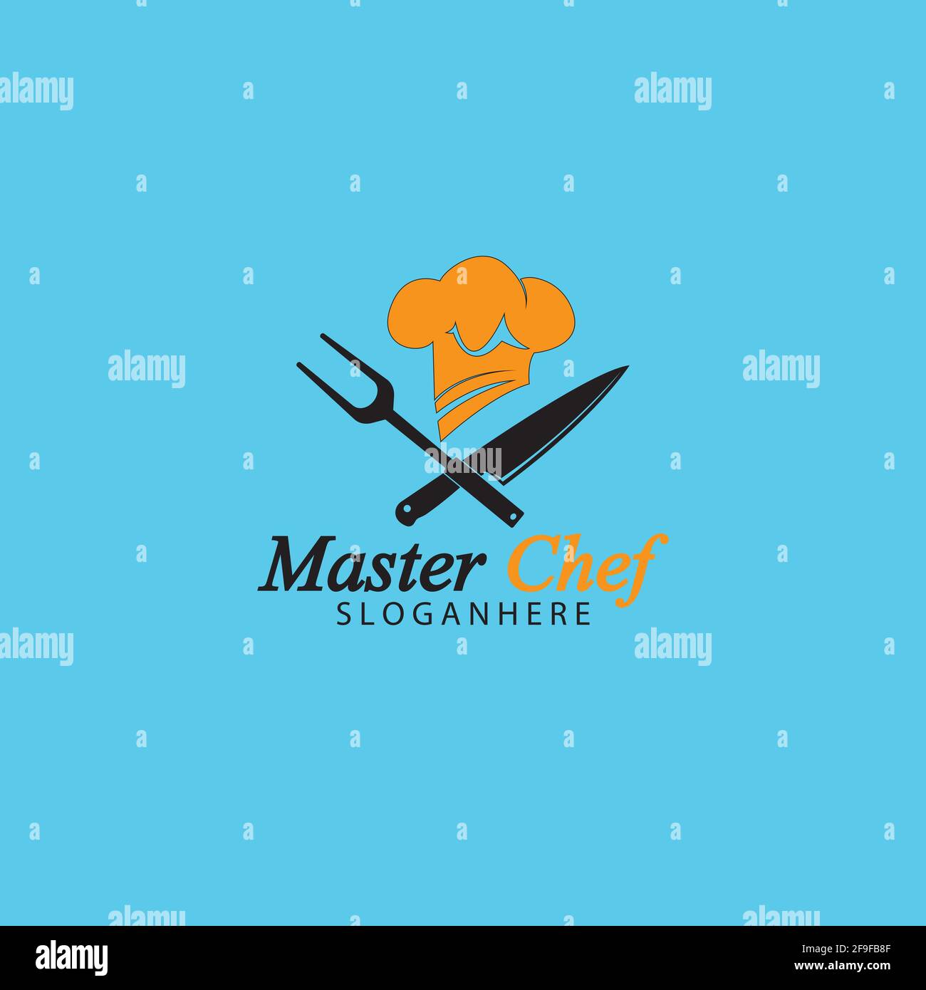 Master Chef Logo Design Vector Illustration Stock Vector Image & Art ...