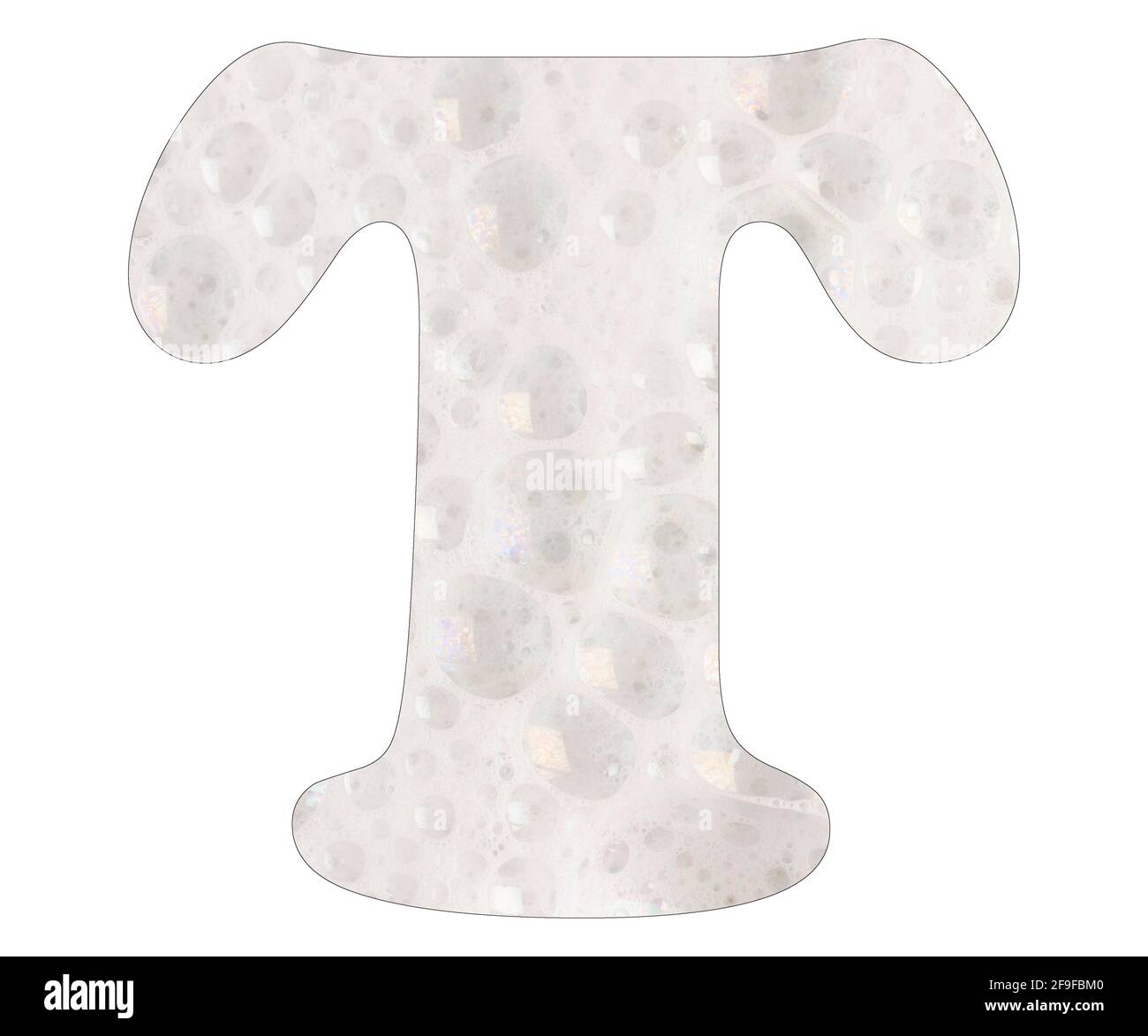 Letter T, soap foam background Stock Photo - Alamy