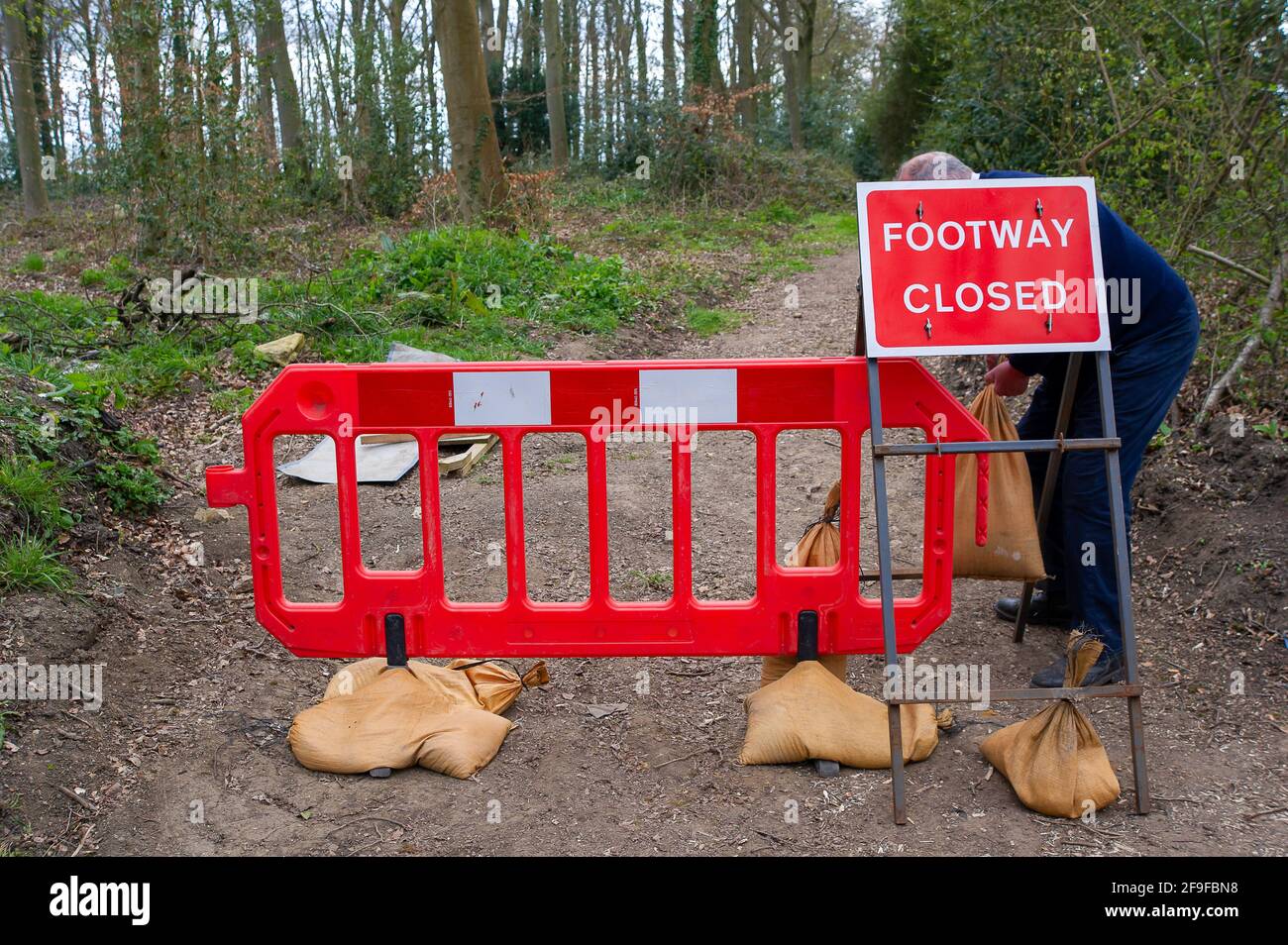 Hs2 closed public footpaths hi-res stock photography and images - Alamy