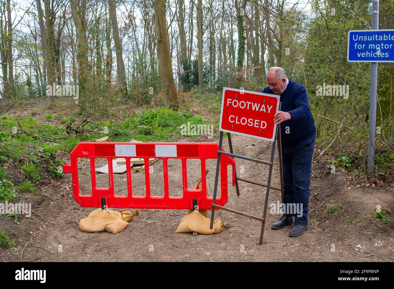 Hs2 closed public footpaths hi-res stock photography and images - Alamy