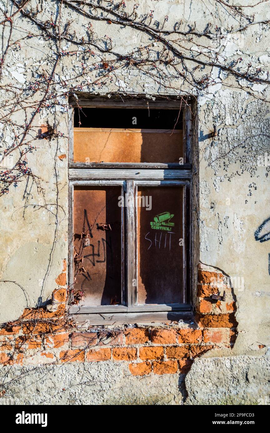 GDR washing water tank in a fabric Stock Photo - Alamy