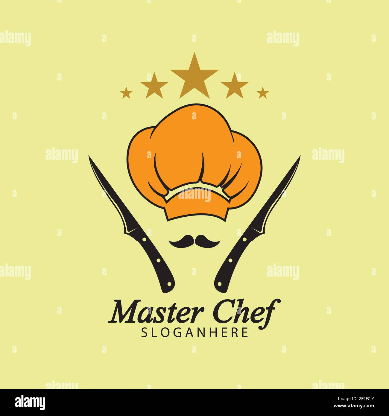 Master Chef Logo Design Vector Illustration Stock Vector Image & Art ...