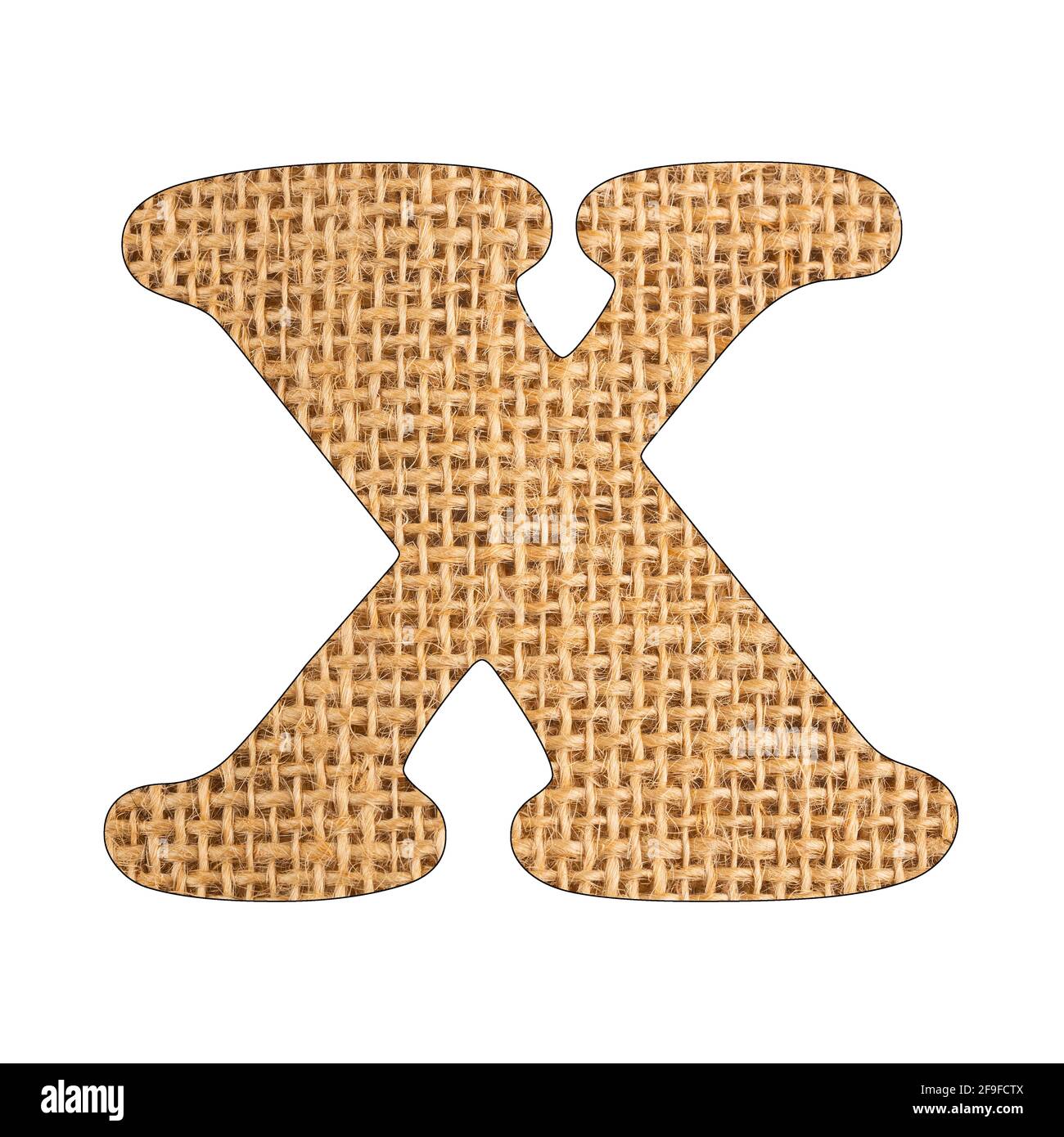 X, Letter of the alphabet - Burlap Background Texture Stock Photo - Alamy