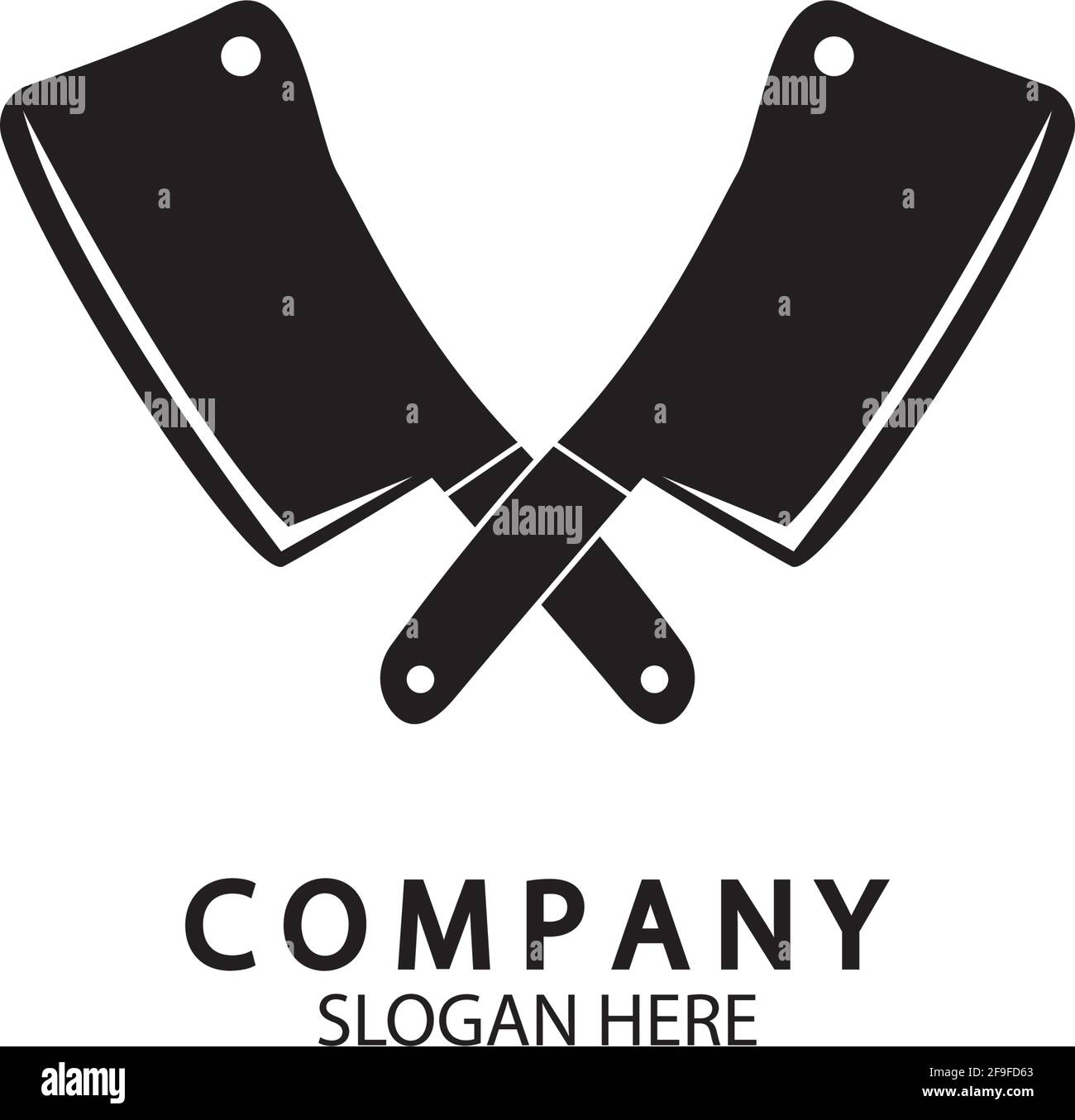 The crossed knives icon. Knife and chef, kitchen symbol. Flat ...